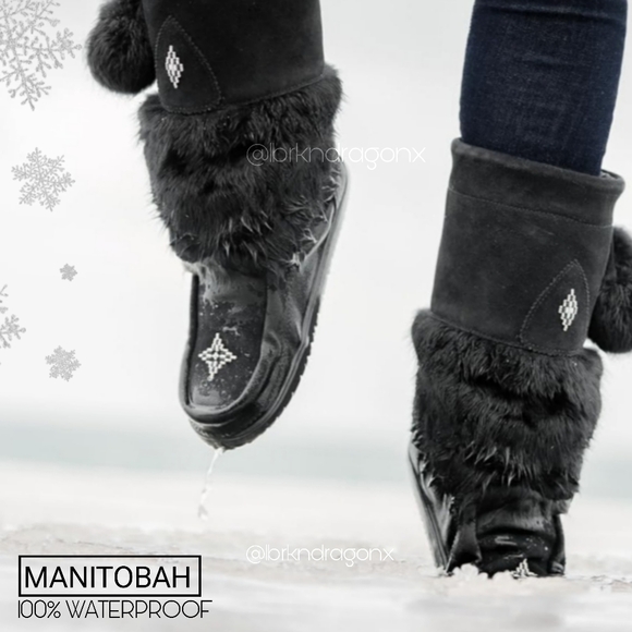 Manitobah | Shoes | New Manitobah Mukluks Monochromatic Hand Beaded ...